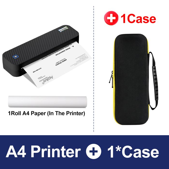 Imprimante thermique A4 Portable sans encre,Bluetooth PDF Excel,Machine ...