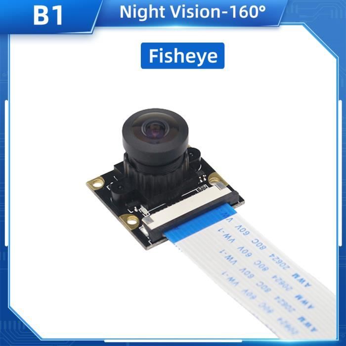 B1 160 - Raspberry Pi 4 Modèle B Caméra 5mp 1080p Vision Nocturne Grand ...