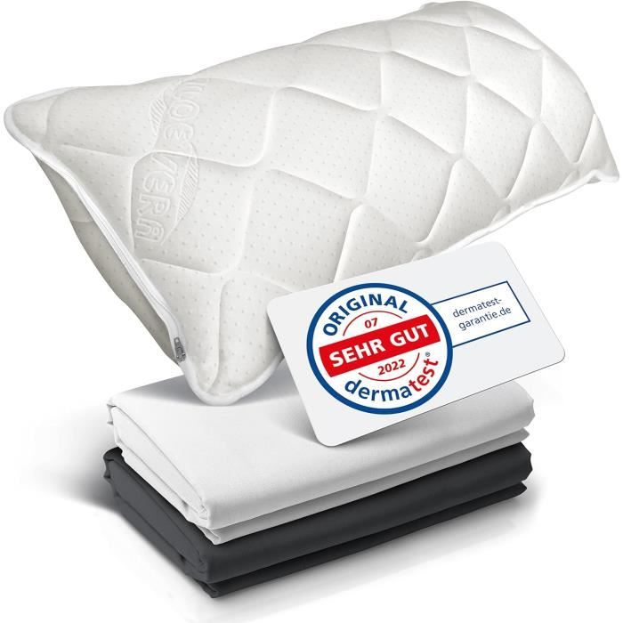 ® Coussin De Nuque 40 X 80 Cm - Hauteur Réglable Contre Les Douleurs ...