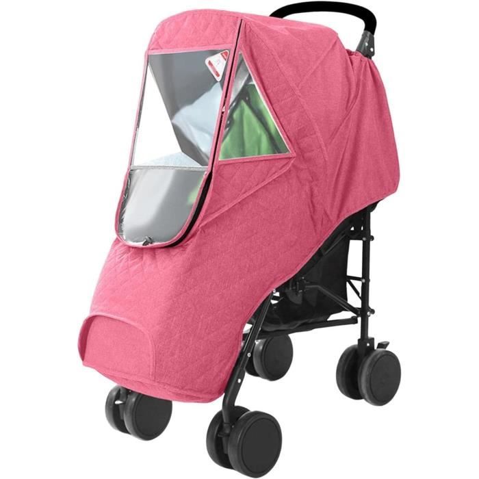 Housse de pluie coupe-vent imperméable pour poussette bébé protéger ...