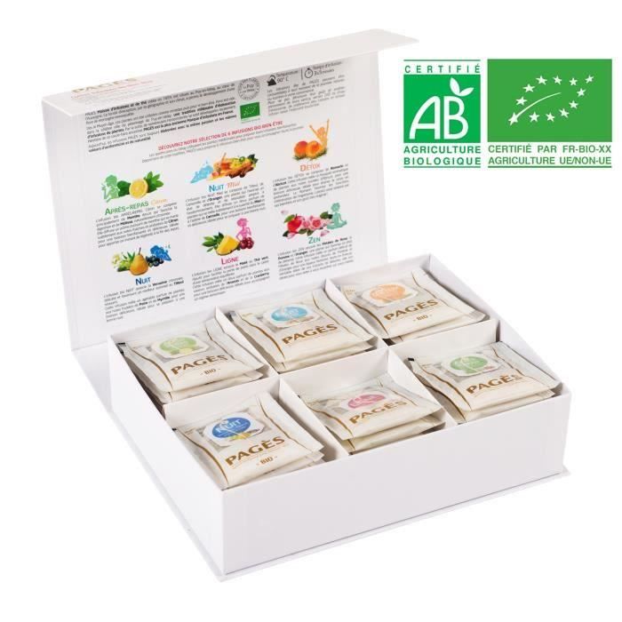 PAGES Coffret Infusions Bio Bien être - Cdiscount Au quotidien