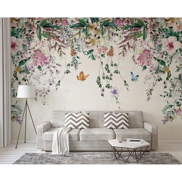 Papier Peint Panoramique Vigne Aquarelle Fleur Papillon Papier Peint 3D ... Papier Peint Panoramique Vigne Aquarelle Fleur Papillon Papier Peint 3D ...