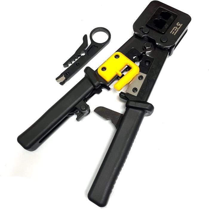 Pince à sertir RJ45 Pince à sertir professionnelle EZ Pass-Thru Réseau ...