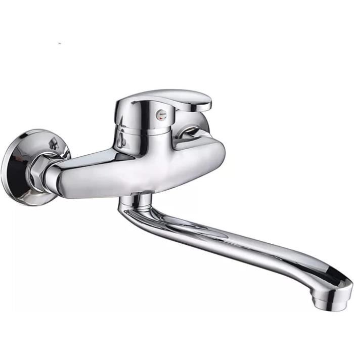 Robinet - N1664 - Une poignée - Eau chaude et froide - 180 degrés ...