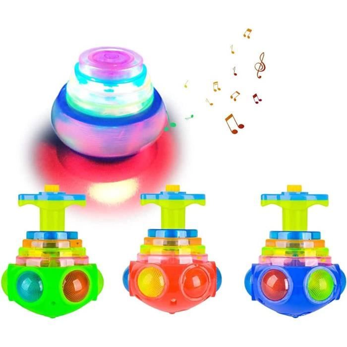 Funny LED Shining Music Gyro, 2023 New Clignotant Spinning Top Light Up ...