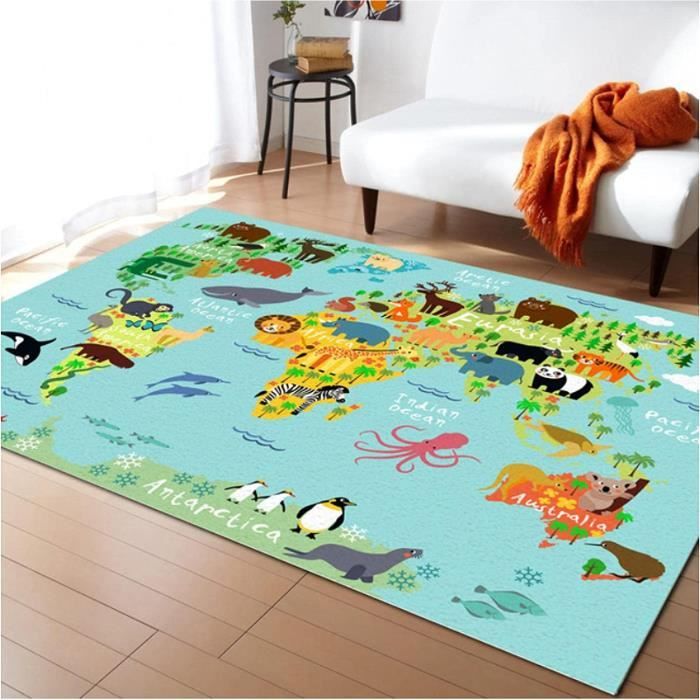 Jungle Dessin Animé Animal Girafe Tapis pour Salon Décor À La Maison ...