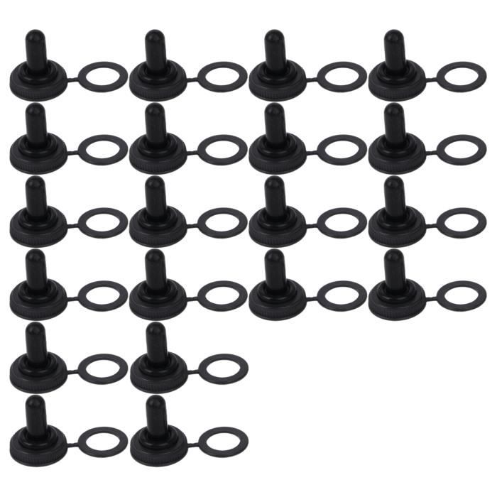 20Pieces Toggle Switch Cover 12mm Dia Rubber Switch Knob Hat Boot Caps ...