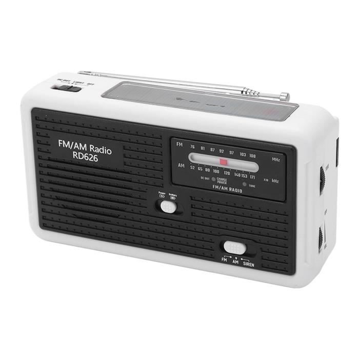 EJ.life radios portables AM FM Radio solaire météorologique d'urgence ...