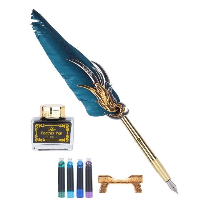 Fdit stylo plume plume Plume Stylo Calligraphie Écriture Vintage ...