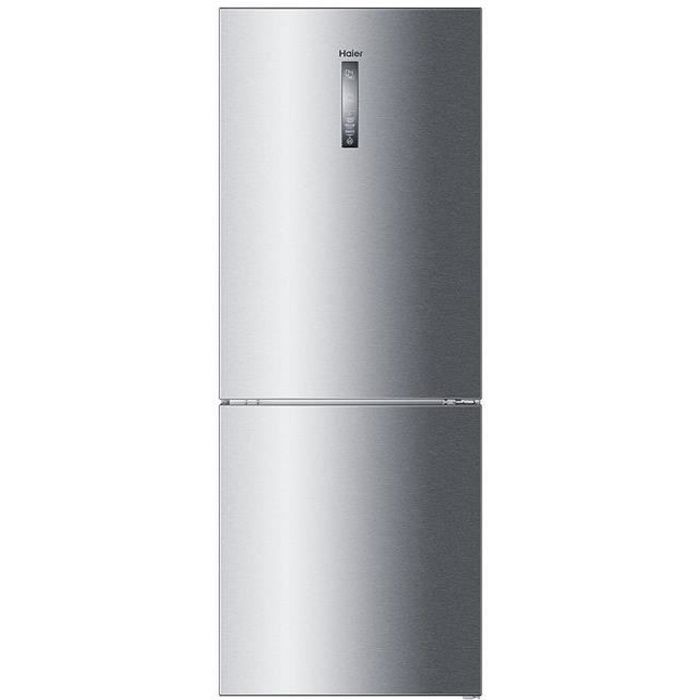 Haier Réfrigérateur combiné A+++ no frost frigo acier inox 314 l ...