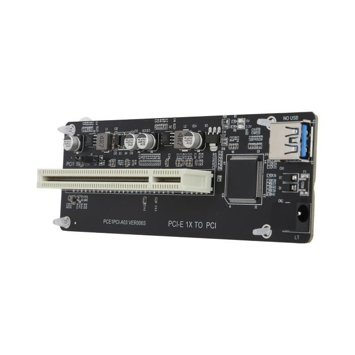 HURRISE Puce adaptateur PCI-E vers 2 ports PCI Puce d'adaptateur de ...