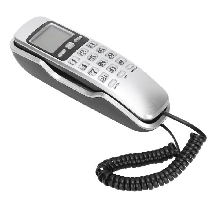 Téléphone d'hôtel filaire KX-T888CID - HURRISE - double système DTMF et FSK - 38 mémoires ...