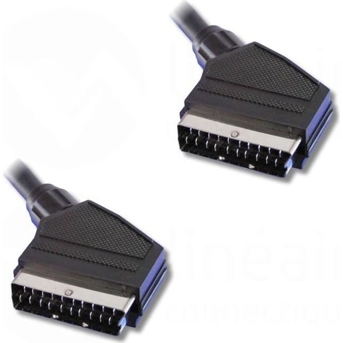 LINEAIRE Câble Péritel mâle / mâle - 1m50 - Cdiscount TV Son Photo