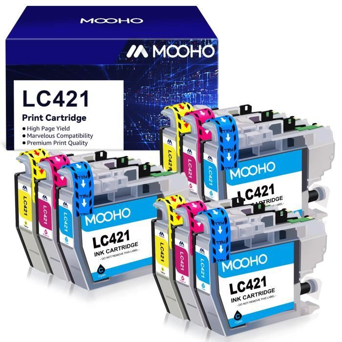 Cartouche d’Encre - MOOHO - LC421 - Compatible Brother - Pack de 9 ...