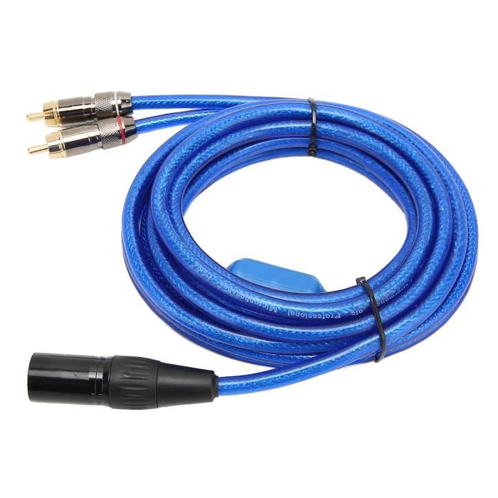 Cable Audio Xlr Mle Vers Double Rca Cable Répartiteur Rca Y Flexible ...