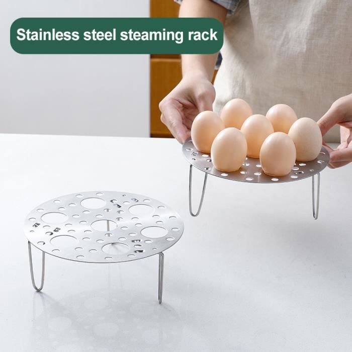 Support de cuisson à la vapeur en acier inoxydable 304, trépied multifonctionnel pour cuiseur à ...