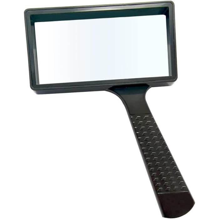 HYRZD 4X Loupe Rectangulaire à Main - 100x50MM Lentille en Verre De ...