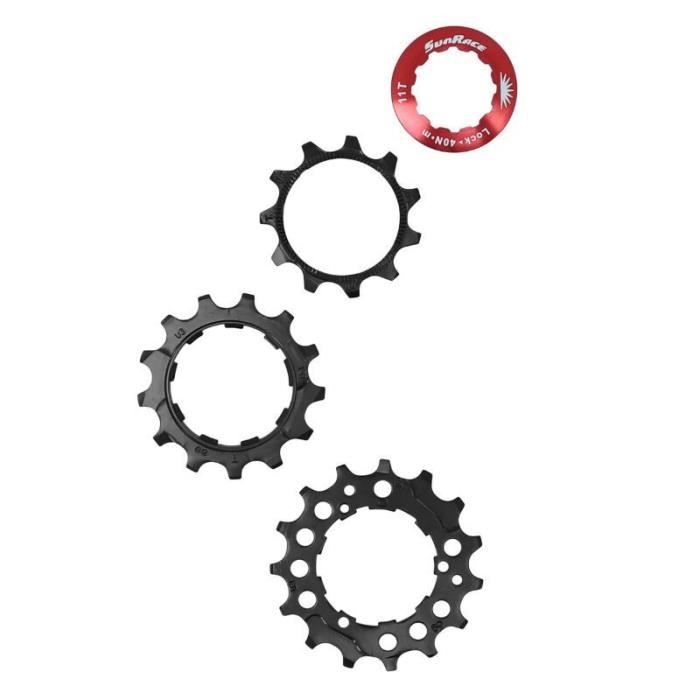 Kit 3 pignons pour cassette Sunrace 10V. 11-13-15 - noir - Cdiscount Sport