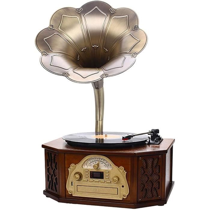 Tourne-Disques Rétro, Tourne-Disque Rétro Portable À Entraînement Par ...