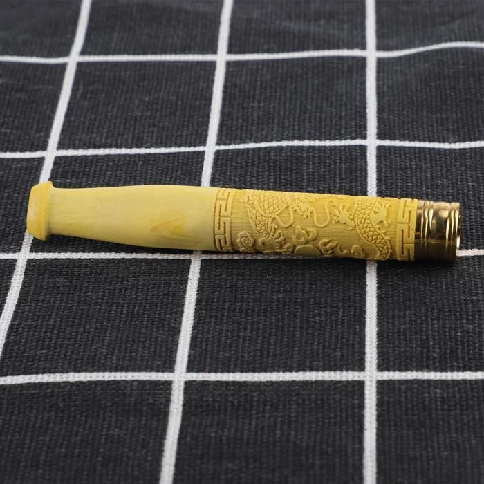 KAI-embout de cigarette Porte-cigarette en buis sculpté, embout buccal ...