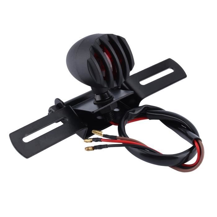 Feu Arrière de Moto, Nouveau Feu Arrière Universel 12V 10W Noir pour ...