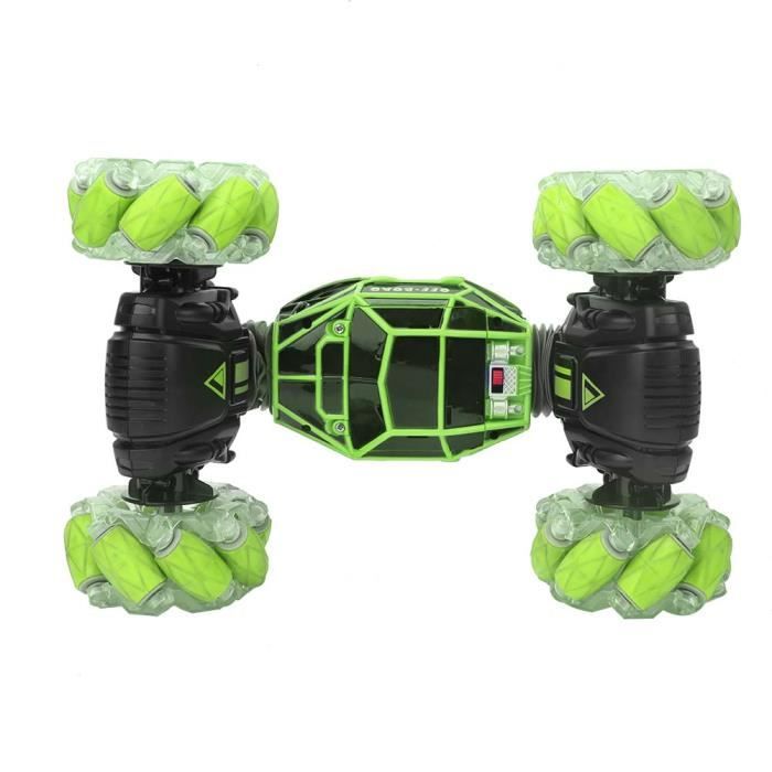 VGEBY Voiture de cascade Télécommande électrique 4 roues Stunt Car Toy Gesture Sensor 1:16 ...