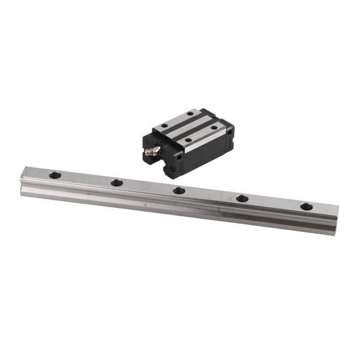 Vvikizy guide linéaire Rail de guidage linéaire avec bloc carré ...
