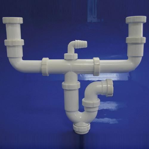 Siphon double à raccord T-47 1 1/2 sortie 4 - Cdiscount Bricolage