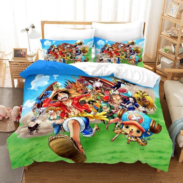 Animé One Piece Luffy Décoratif Chopper Zoro Sanji 1 Housse De Couette