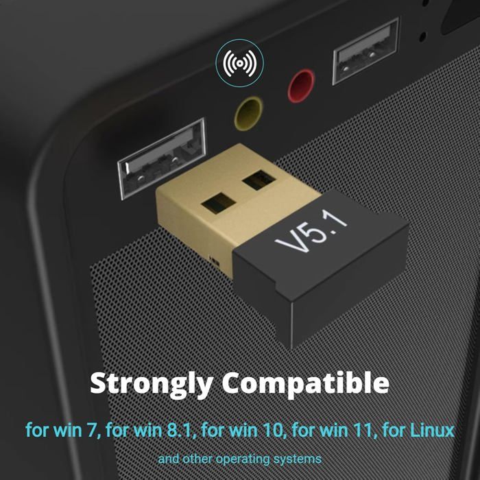 Adaptateur Usb Bluetooth, Récepteur De Clé Bluetooth 5.1 Longue Portée ...
