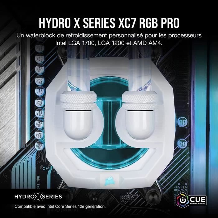 Corsair Hydro X Series XC7 RGB PRO Waterblock pour Processeur Intel LGA ...