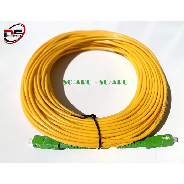 D.Square Câble À Fibre Optique 2 M Simplex G657A2 9-125µm Lszh Jaune ...