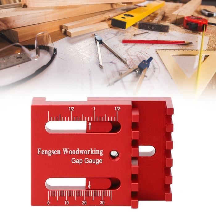 VBESTLIFE Jauge d'écarts Sawtooth ruler, mini gauge for woodworking ...