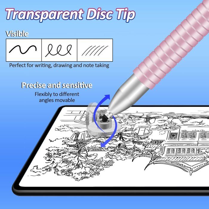 Stylet universel 2 en 1 - ARNUSA - Or rose - 14,6x0,9 cm - 2 capuchons ...