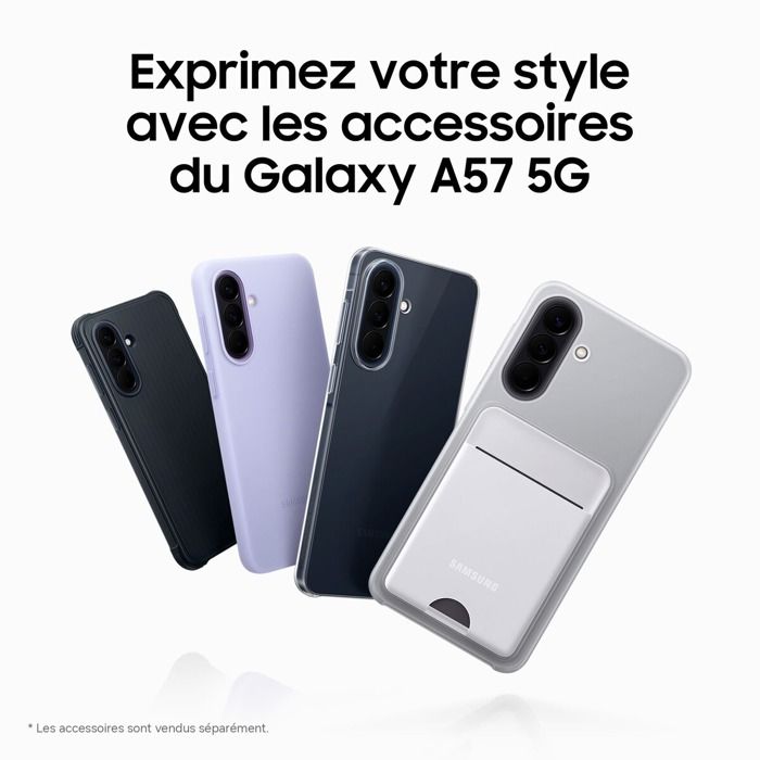 Smartphone Samsung Pack Galaxy A57 6.7" 5G Nano SIM 128 Go Gris ...