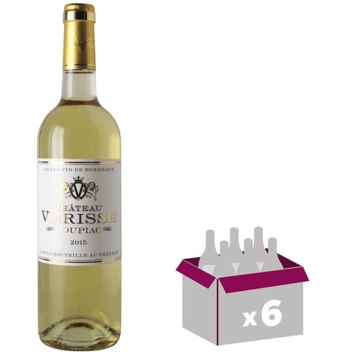 Château Verisse AOC Loupiac 2015 - Vin blanc moelleux - La cave Cdiscount