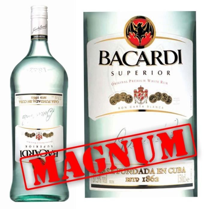 Bacardi Ron Superior Magnum 150cl - La cave Cdiscount