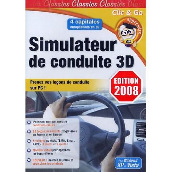 Simulateur de conduite 3D - edition 2008 - PC - Cdiscount Informatique