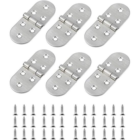 6 Pièces Rabattable charnière 270 degrés Flip CharnièRe Ronde ...