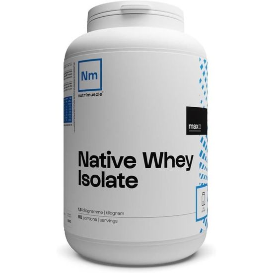 Isolat De Whey Native Low Lactose Nature 1,5kg Nutrimuscle - Cdiscount Sport
