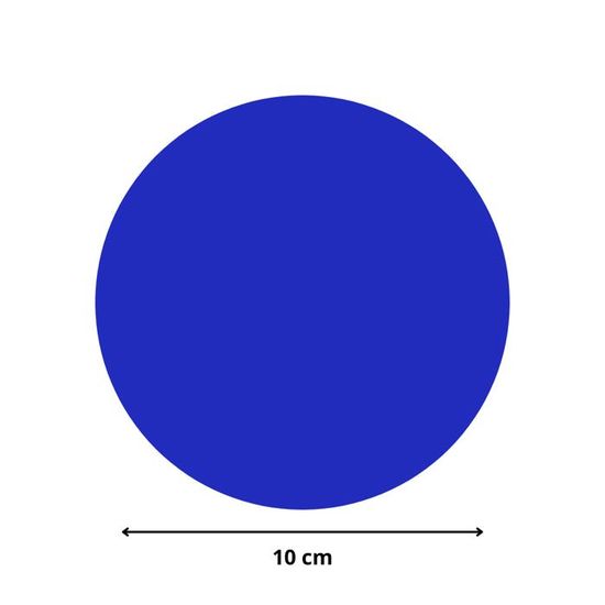 Rond verre acrylique bleu 3 mm - Diamètre 10 cm (100 mm) - Disque verre synthétique - Plaque ...