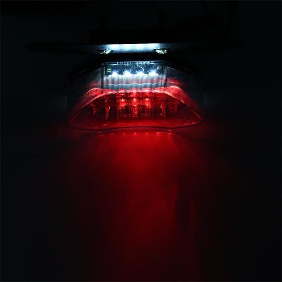 SURENHAP Feu arrière de moto 16 LED Moto Quad ATV Queue Clignotant ...