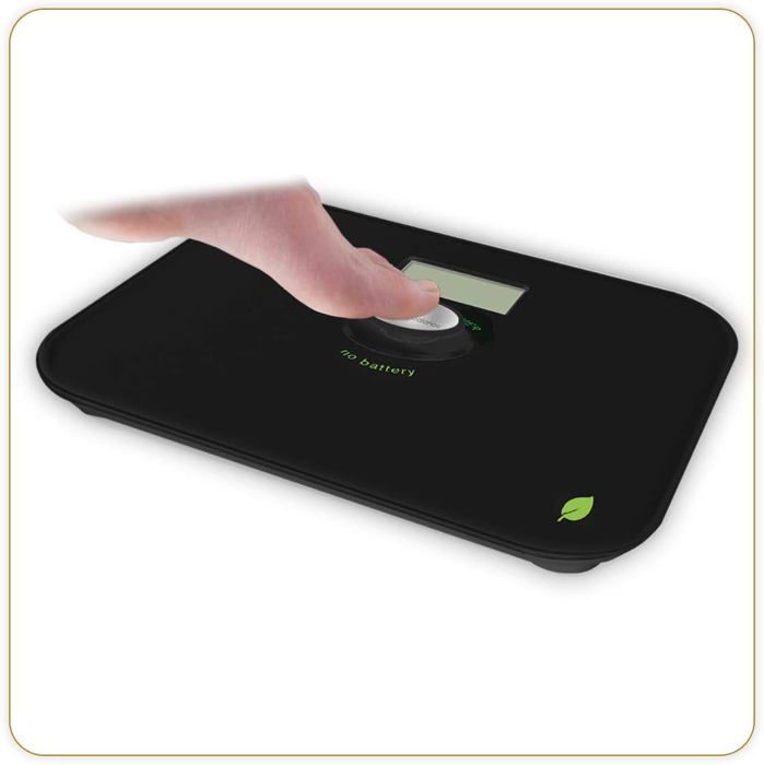 8185 Kinetic Noir / Noir - Pèse-personne sans pile - Ecologique grâce ...