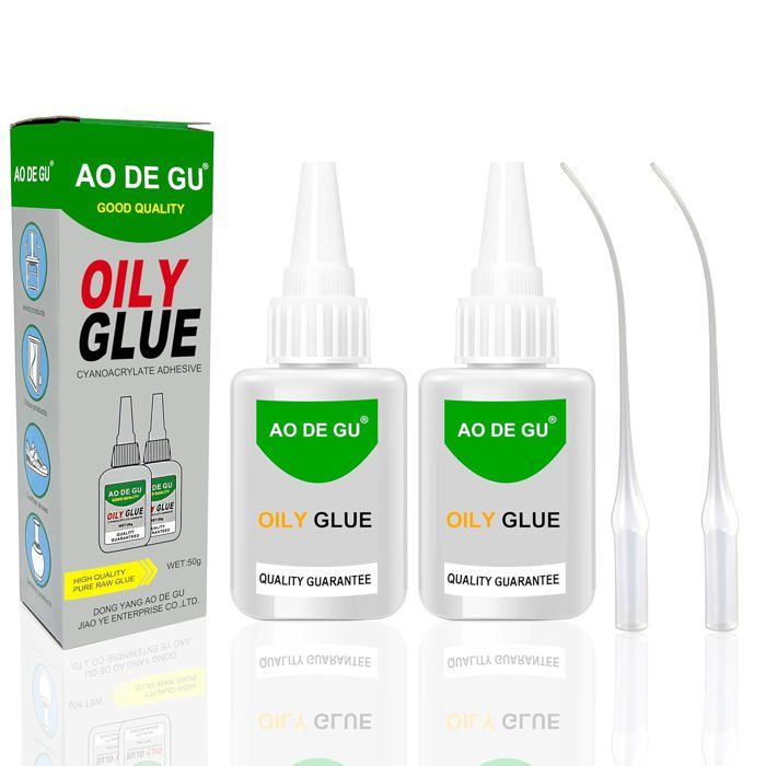 Super Glue,2 Flacons de Colle Forte Rapide Glue Extra Forte de 50ml ...