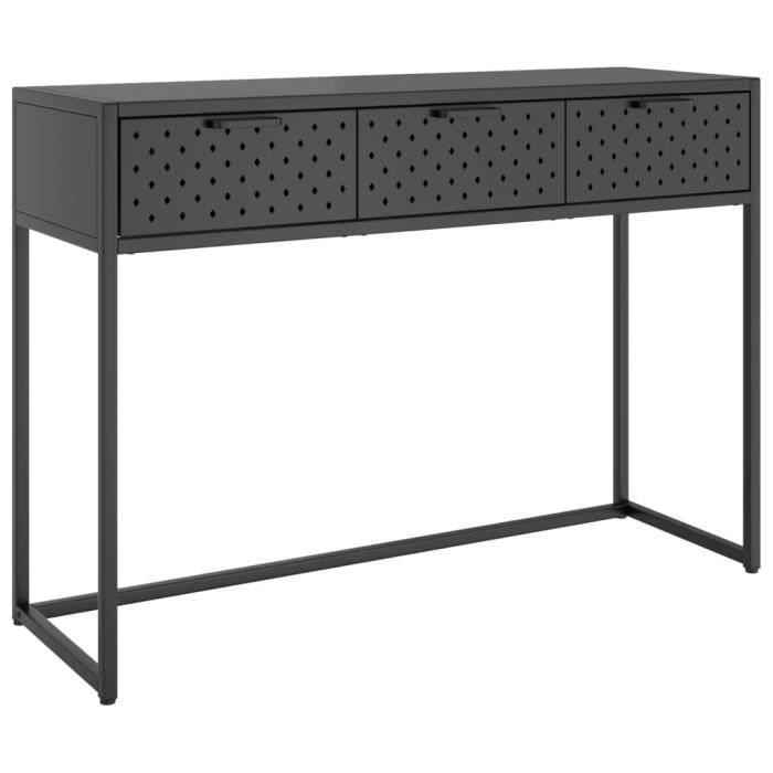 AKOZON Table console Anthracite 106x35x75 cm Acier - AKO7867917149160 ...