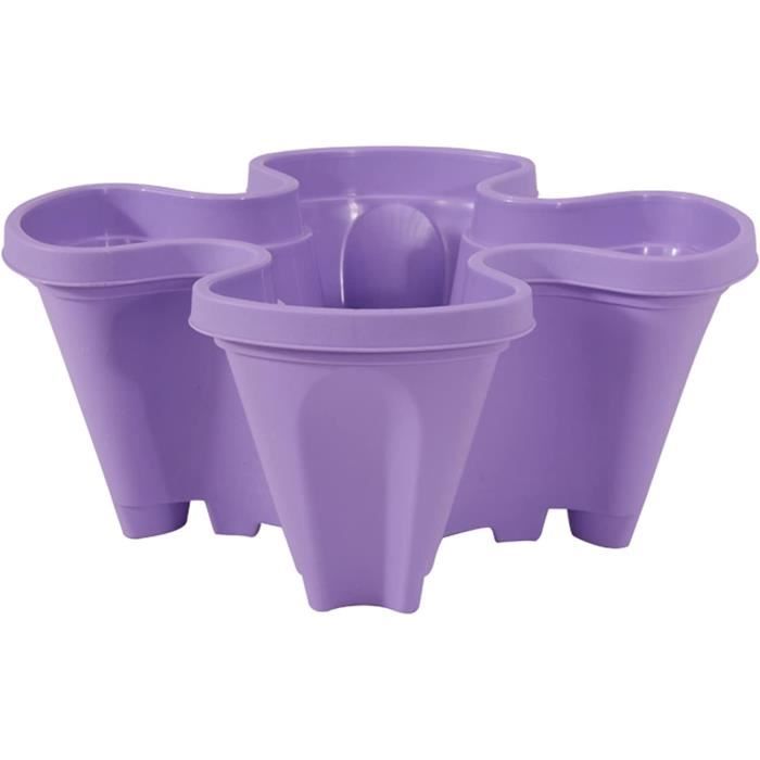 Lot De 3 Pots De Fleurs Empilables Pour Fraises - Pour Intérieur Et ...