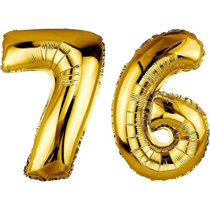 Ballon Gonflable Doré - 82 Cm - Pour Anniversaire, Mariage, Décoration ...