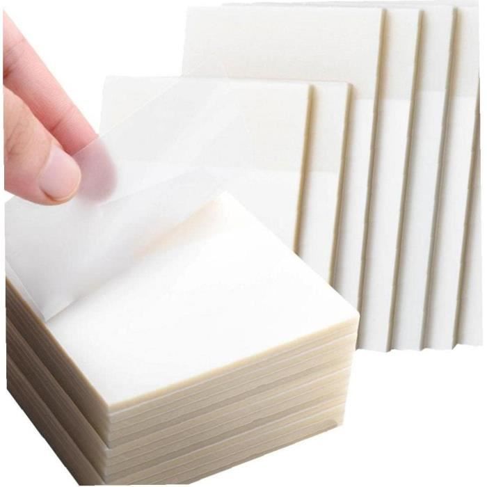Notes Collantes Transparentes avec Étanchéité Stickers 50pcs Papier ...