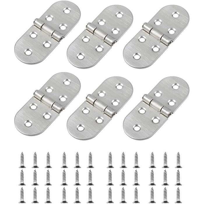 6 Pièces Rabattable charnière 270 degrés Flip CharnièRe Ronde ...