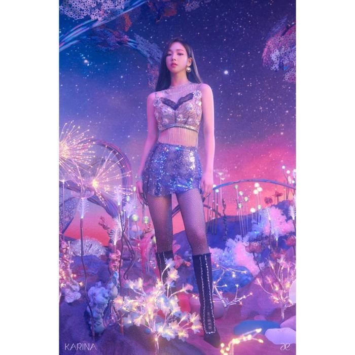 Ubg-1070 5D DIY Kpop AESPA Korean Girl Group Peinture au Diamant ...